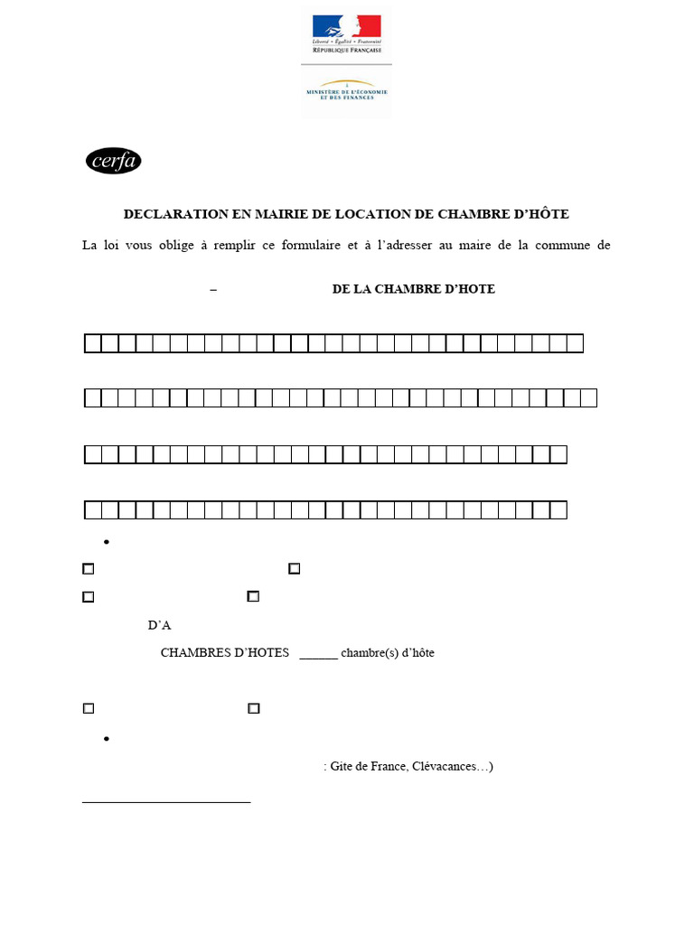 Cerfa 13566-03 | PDF
