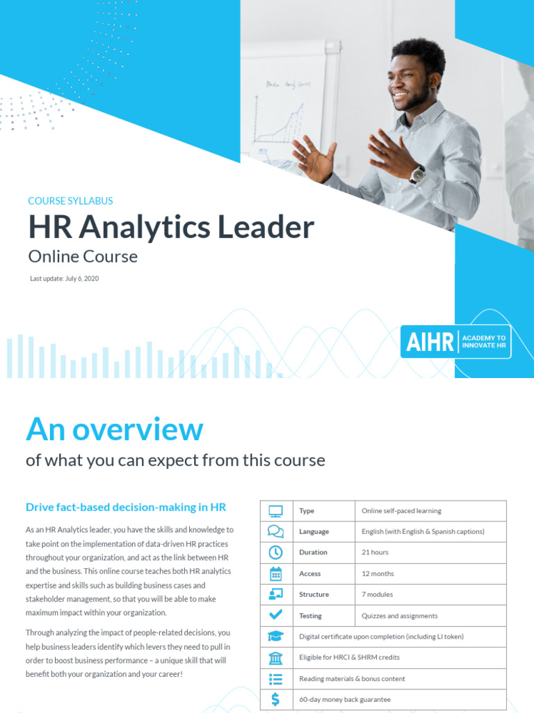 HR Analytics Leader Syllabus AIHR | PDF