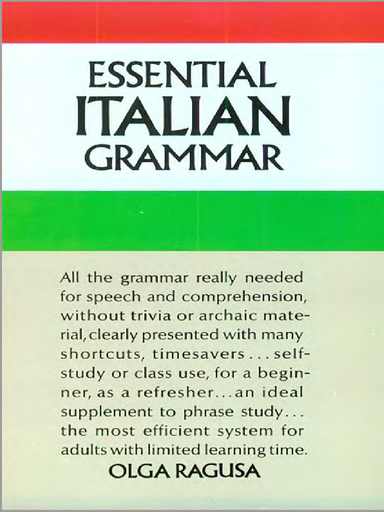 Tips Essential Italian Grammar | PDF