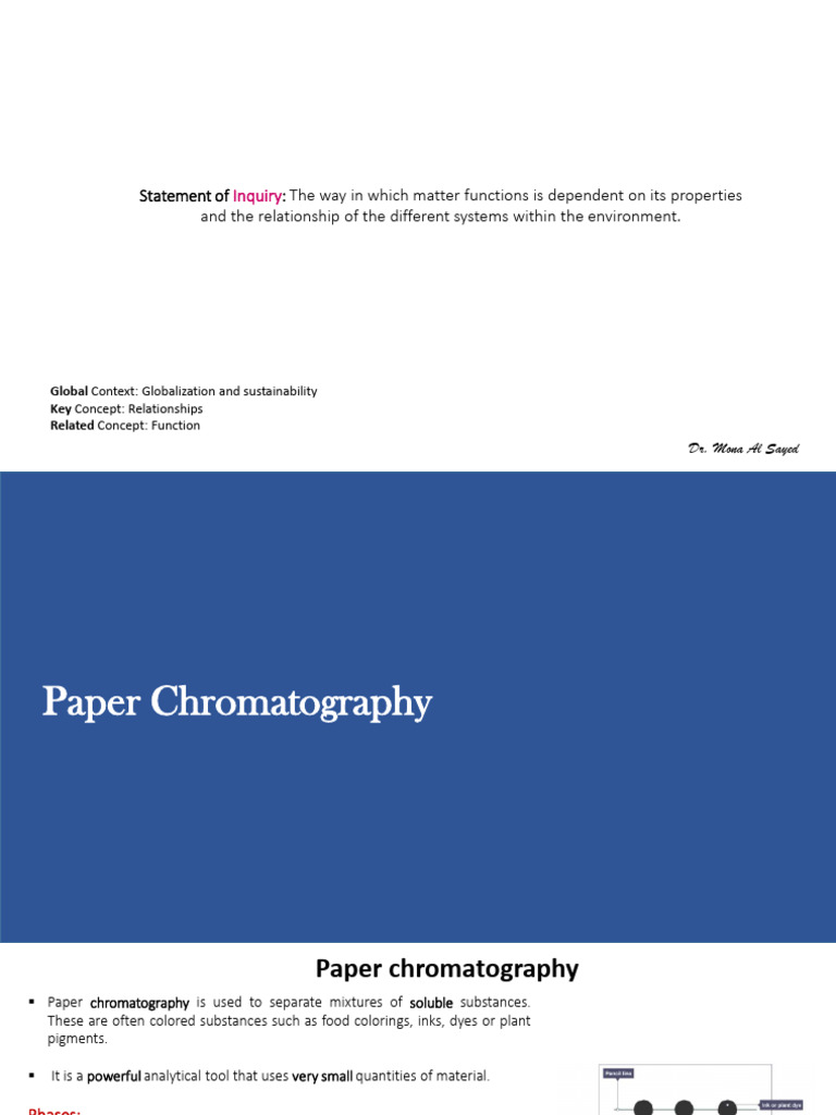 Unit 2 - Function Paper Chromatography | PDF