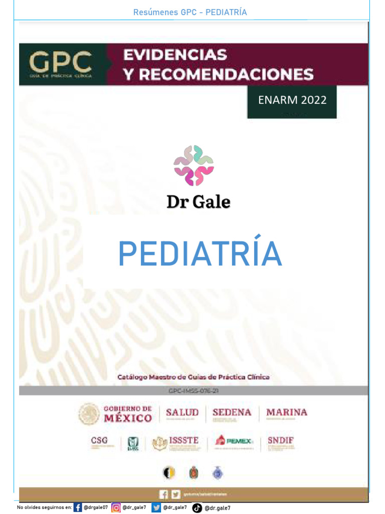 Pediatría: ENARM 2022 | PDF