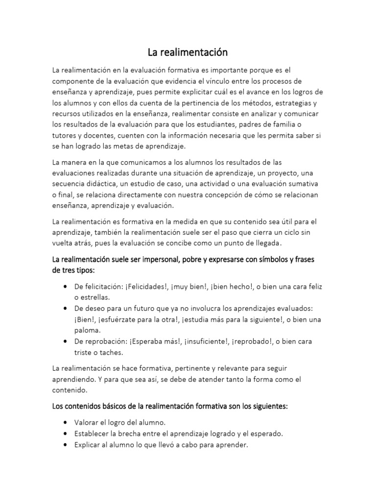 Realimentación | PDF