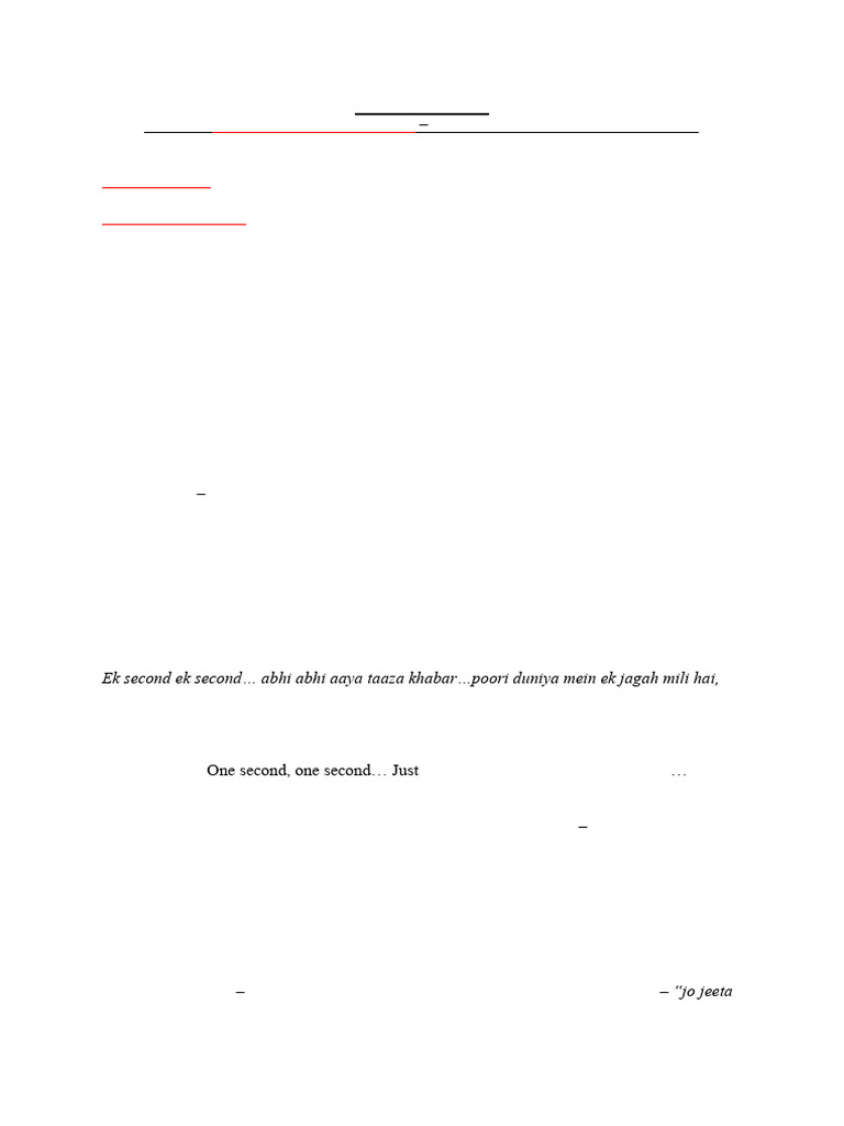 Revised Bunker Game Unscripted Version Script 13092024 | PDF