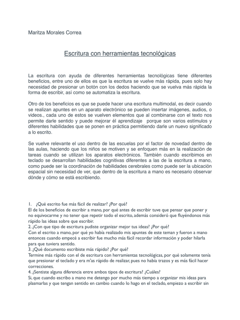 Escritura_digital_a mano_ Maritza | PDF