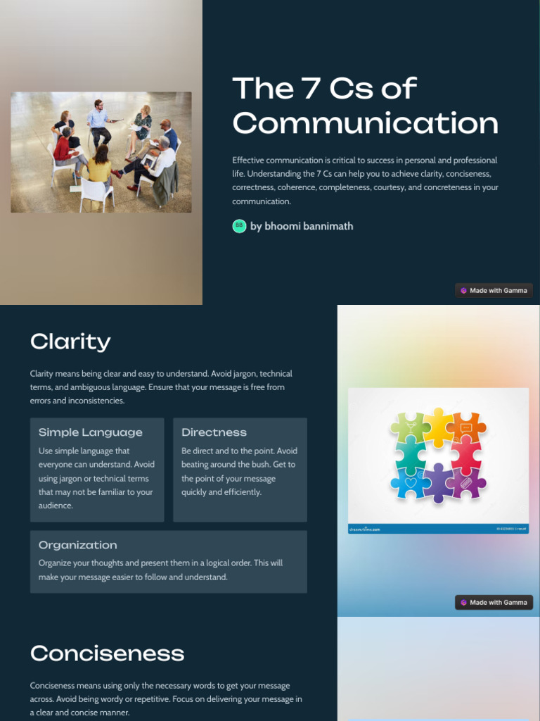 The 7 Cs of Communication | PDF