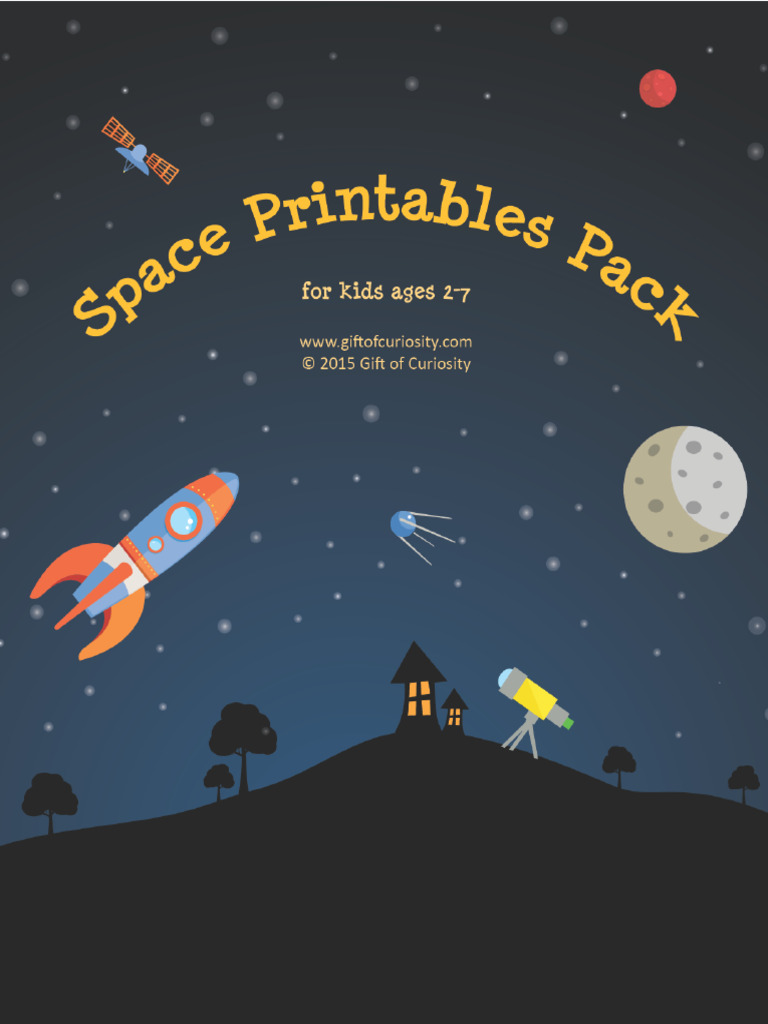 Space Printables Pack【公众号：神兽学习计划】 | PDF