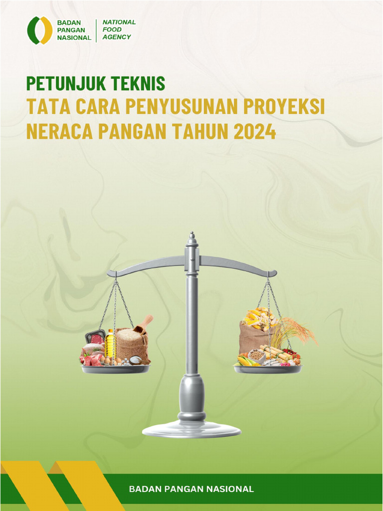 Juknis Proyeksi Neraca Pangan | PDF