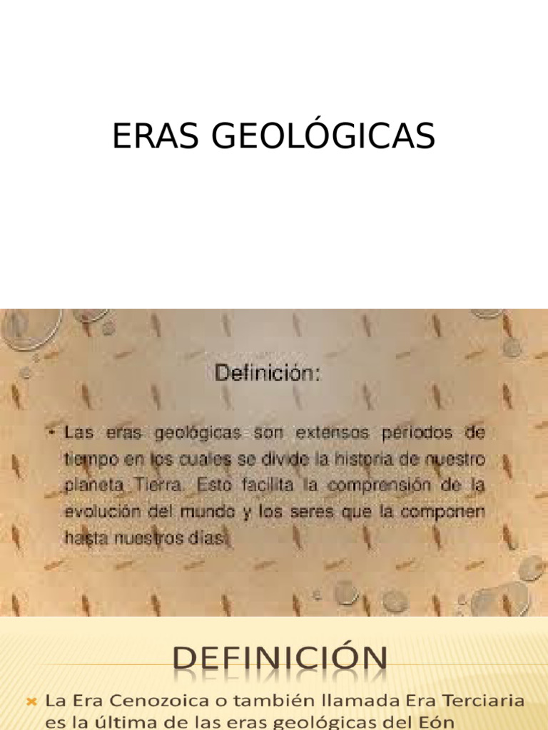 Eras Geológicas: Un Resumen Esencial | PDF