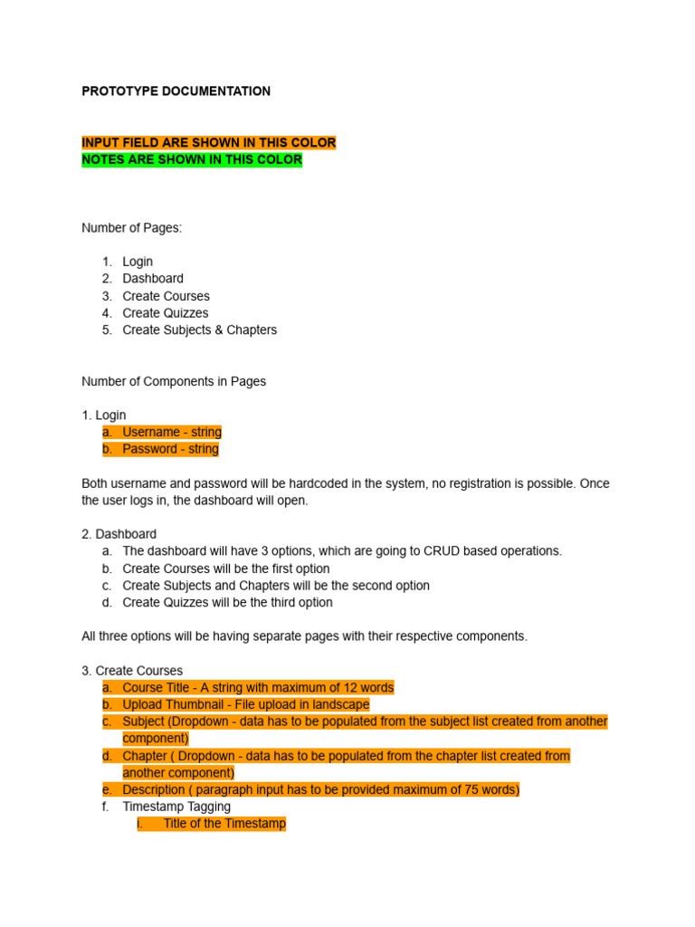 Tikao __ 1st month __ Prototype | PDF