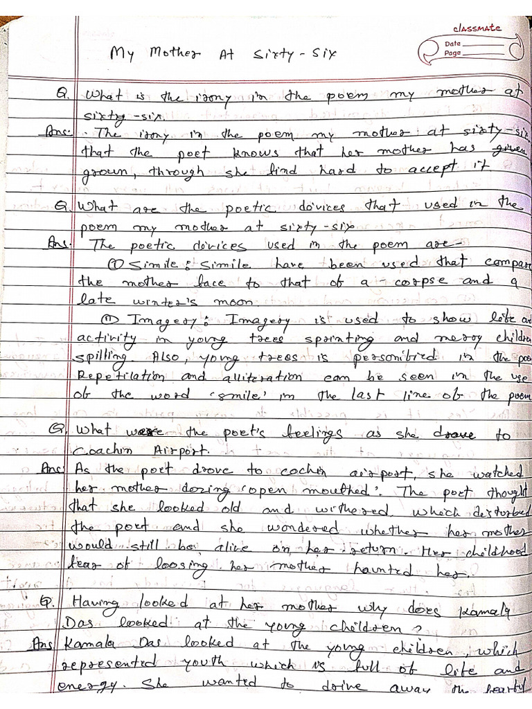 My Class 12th English Notes | PDF