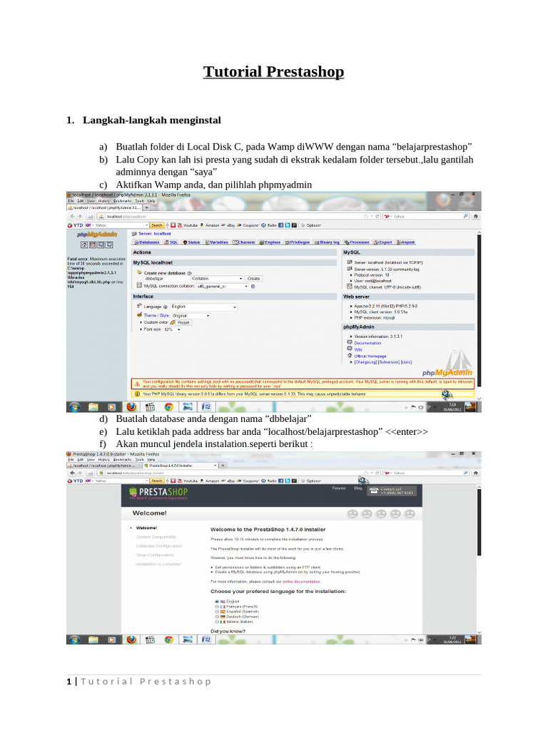 Tutorial Prestashop | PDF