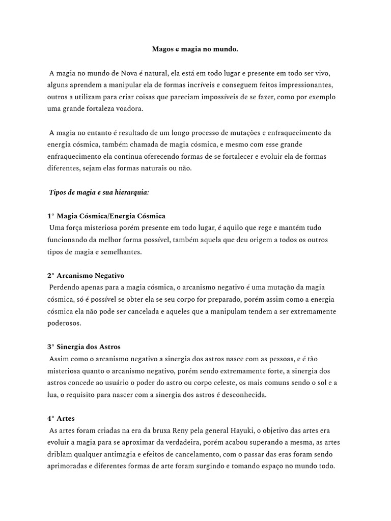 Magos e Magia No Mundo | PDF