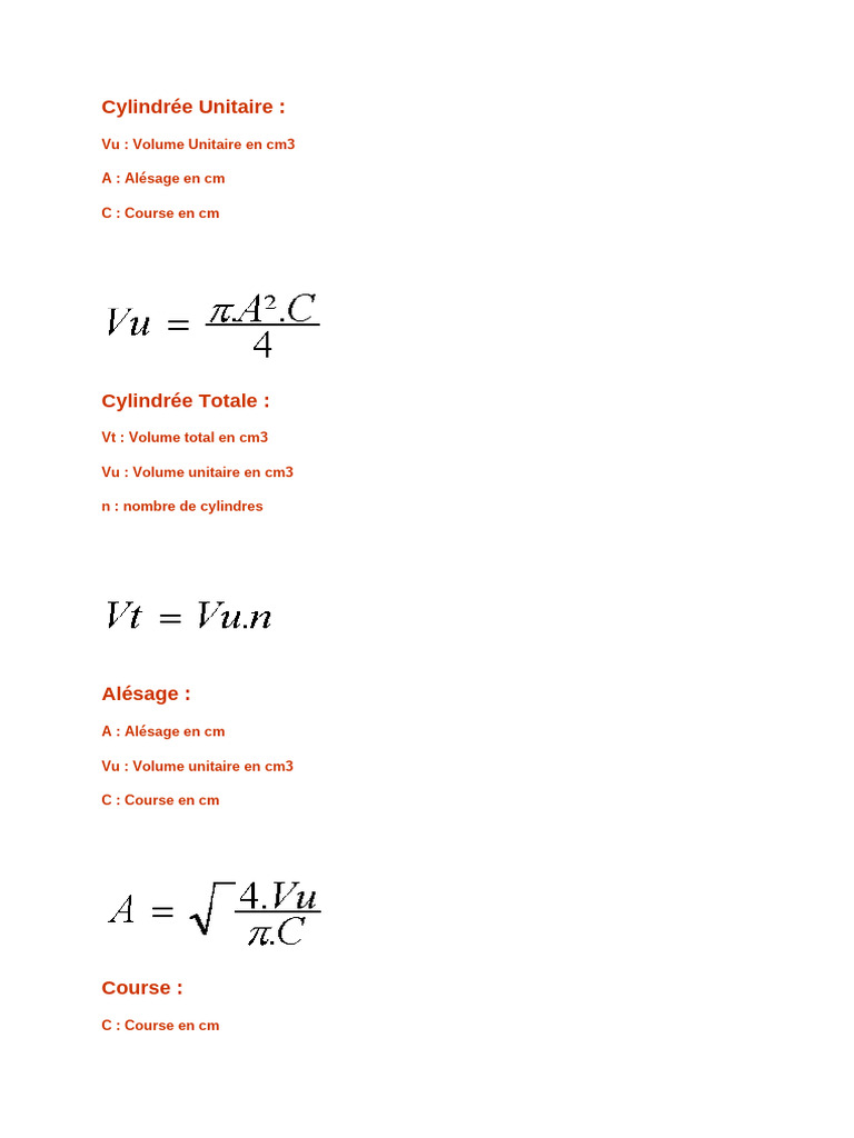 formules | PDF