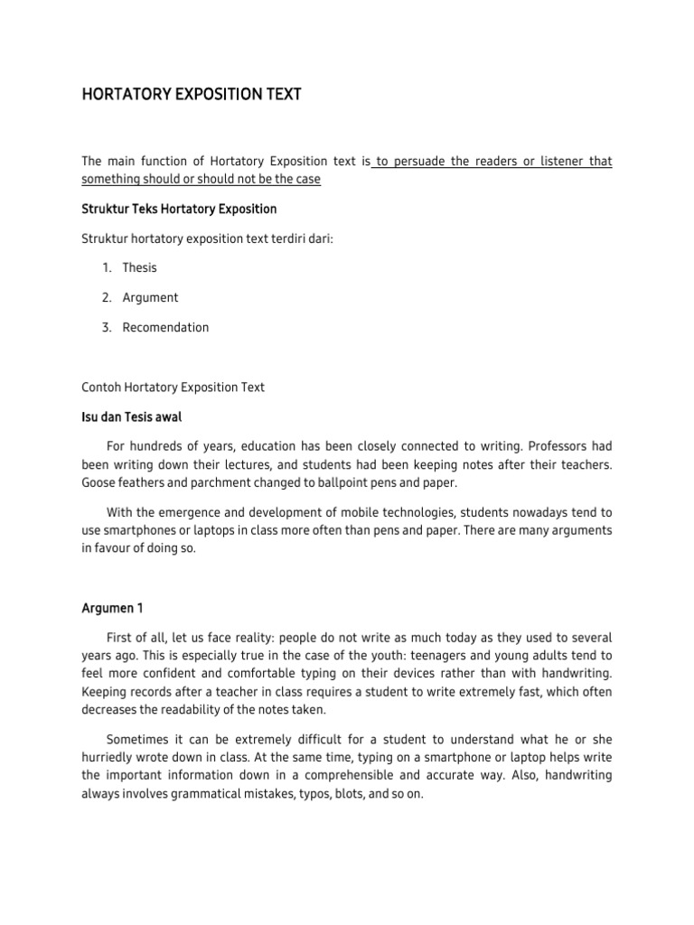 Hortatory Text | PDF
