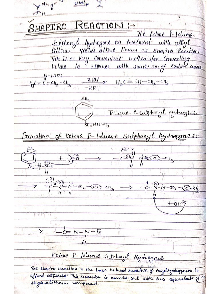Some Name Reactions & Reagents Notes | PDF