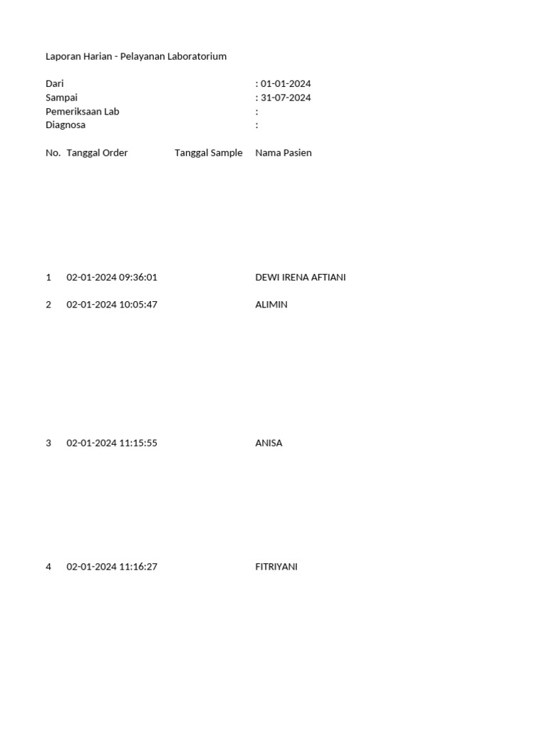 PKM TUKDANA - Lab - Epus - JANUARI S.D JULI | PDF