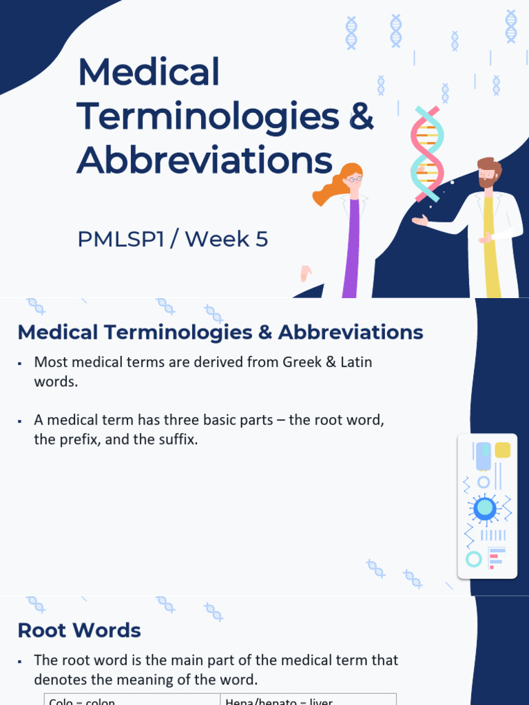 Medical Terminologies & Abbreviations | PDF