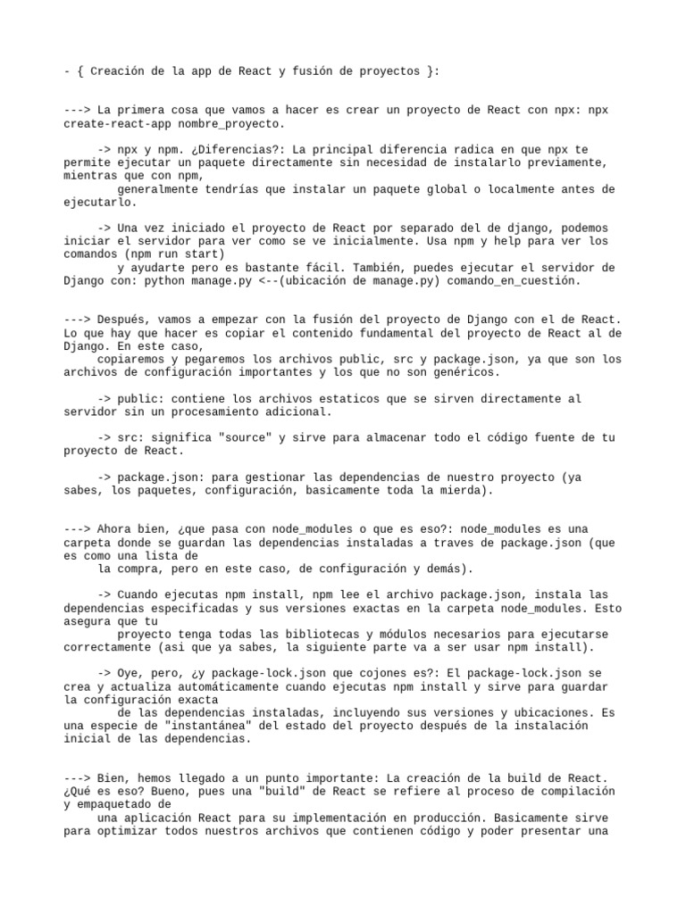 Proyecto React Inicio | PDF