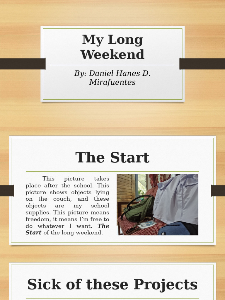 My Long Weekend | PDF