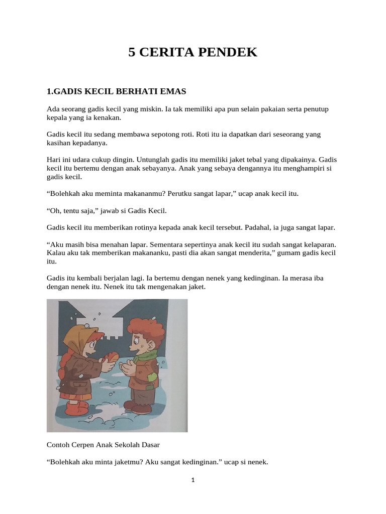 5 CERITA PENDEK | PDF