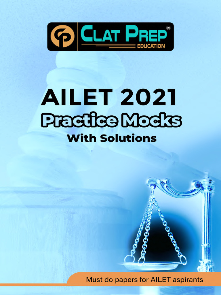 Ailet Practice Mocks Book (Final) | PDF