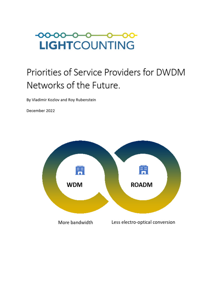 Priorities of Service Providers For DWDM Networks of The Future | PDF