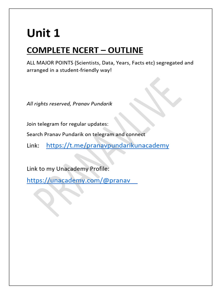 Ncert Smasher Unit 1 | PDF