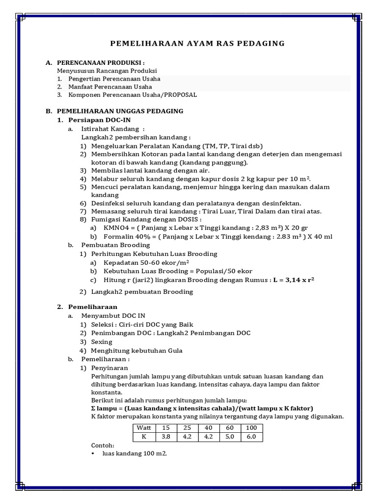 Materi Refresh Unggas Pedaging | PDF