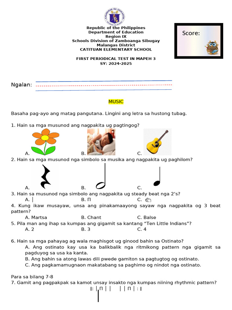 MAPEH | PDF | Drawing