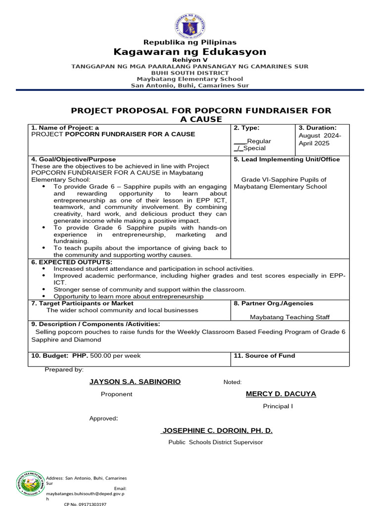 Proposal On Income Generating Project | PDF | Business