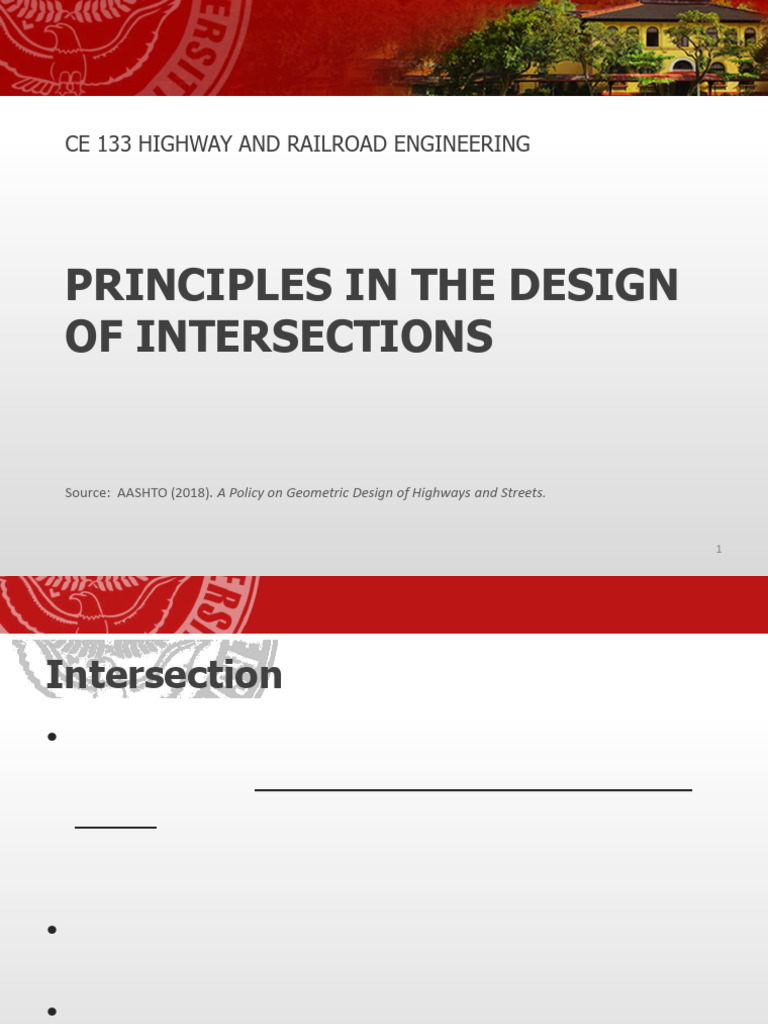 Principles of Intersection Design | PDF