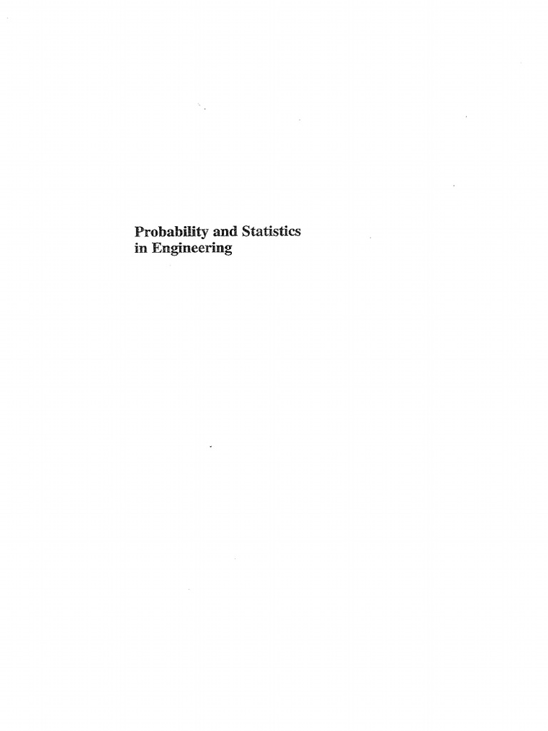 Probability and Statistics in Engineering by William W Hines Douglas C ...