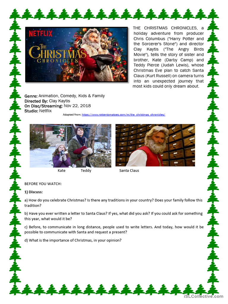 The Christmas Chronicles - Movie Activity | PDF