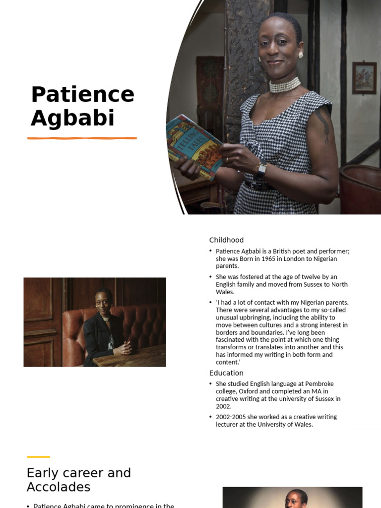 Patience Agbabi | PDF | Poetry | Classics