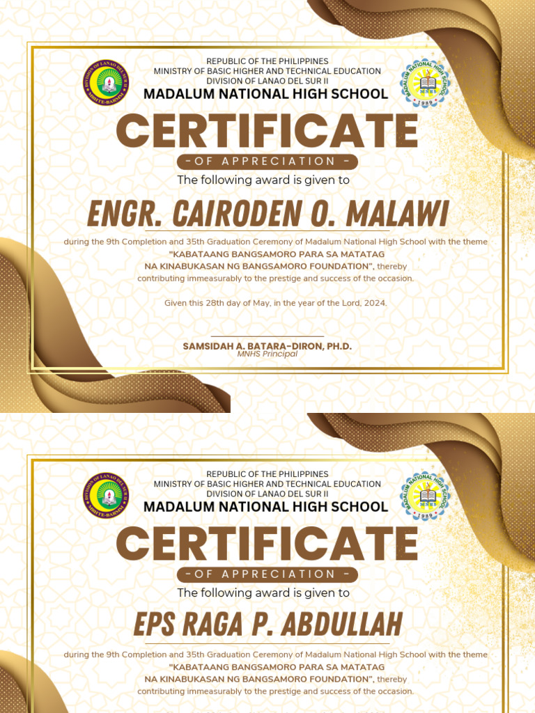Certificates | PDF