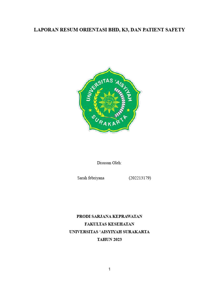 Makalah Resume PKL Sarah | PDF
