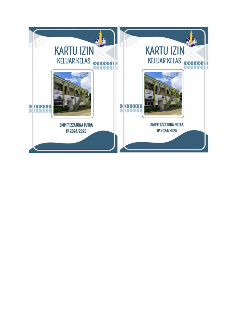 Kartu Izin Keluar Kdelas | PDF