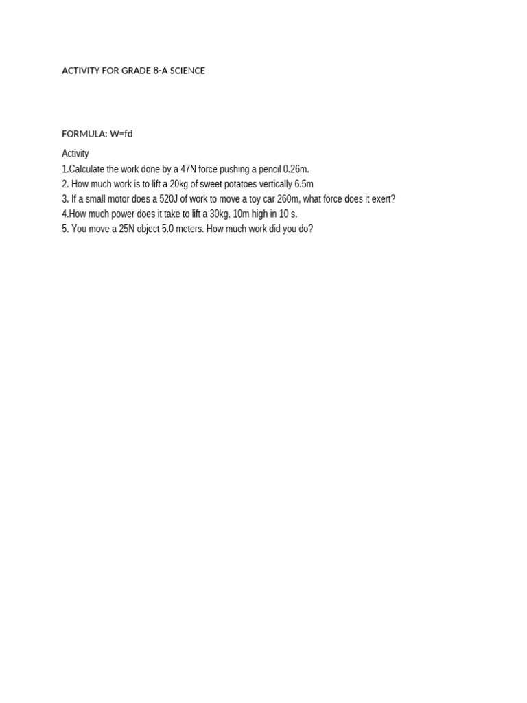 Activity For Grade 8 Sci Pdf 2250