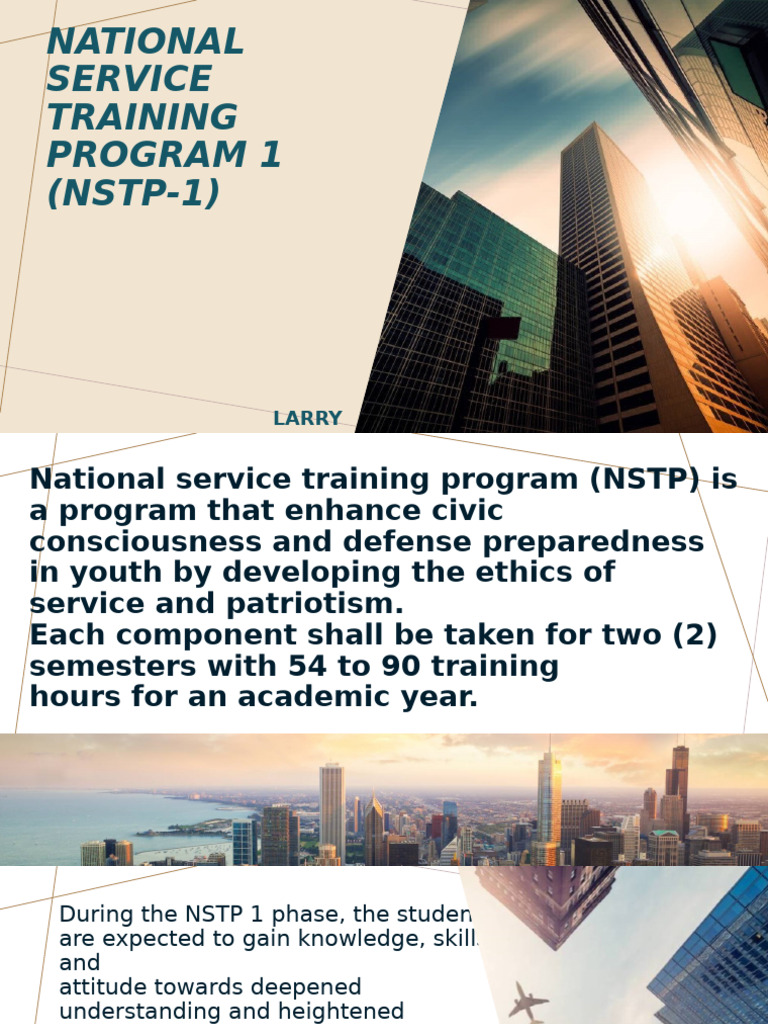 National Service Training Program 1 (NSTP-1) | PDF