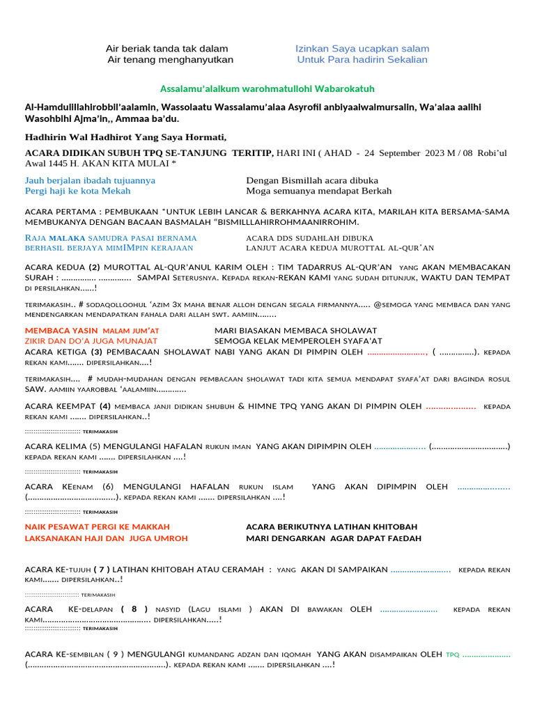 Format_Baru_Acara_DDS[1] | PDF