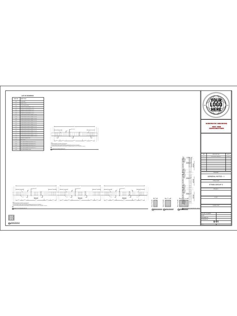 List of Drawings: Sheet No. Sheet Title | PDF