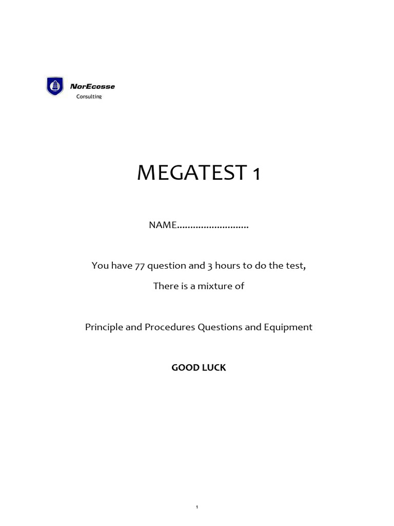 Megatest one (1) Supervisor | PDF