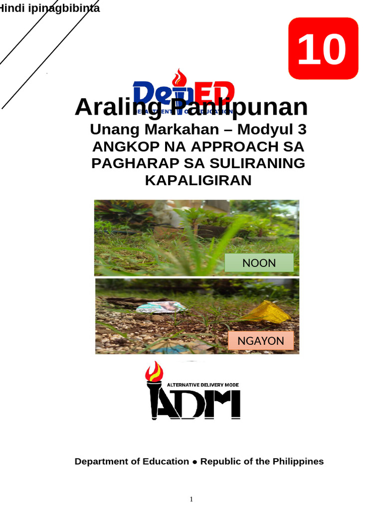 Ap10 Q1 Mod3 Pagharapsasuliraningkapaligiran V3 4 Pdf