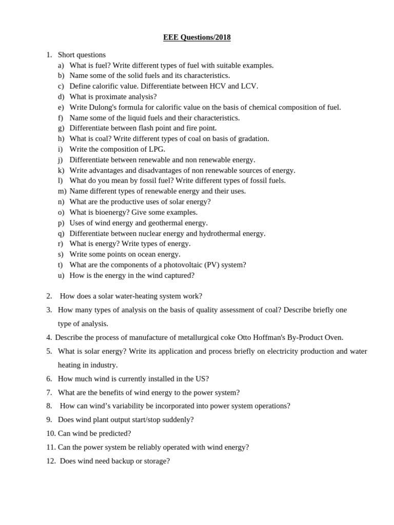 EEE Important Questions of Unit 2 &3 | PDF