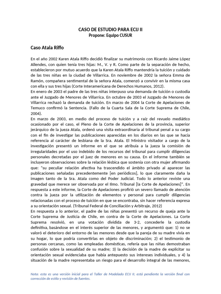 Caso Atala Riffo | PDF | Apelación | Tribunal Supremo de los Estados Unidos