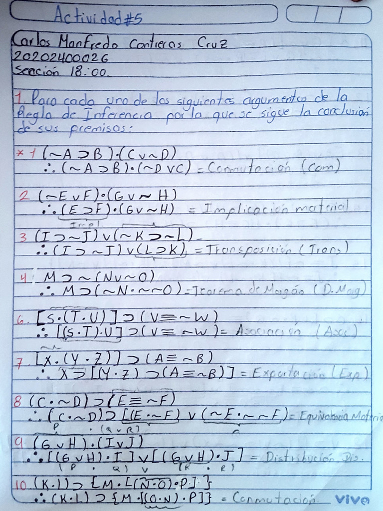 L.matematica Act. 5 | PDF