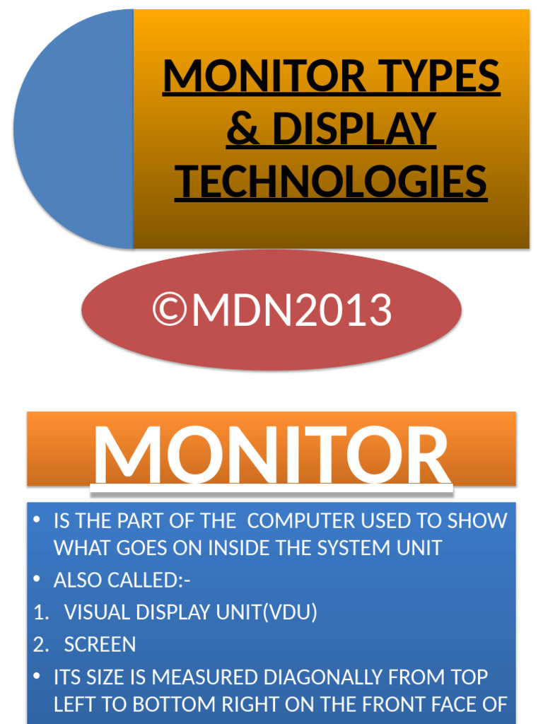 2.monitor Display Types & Technologies | PDF