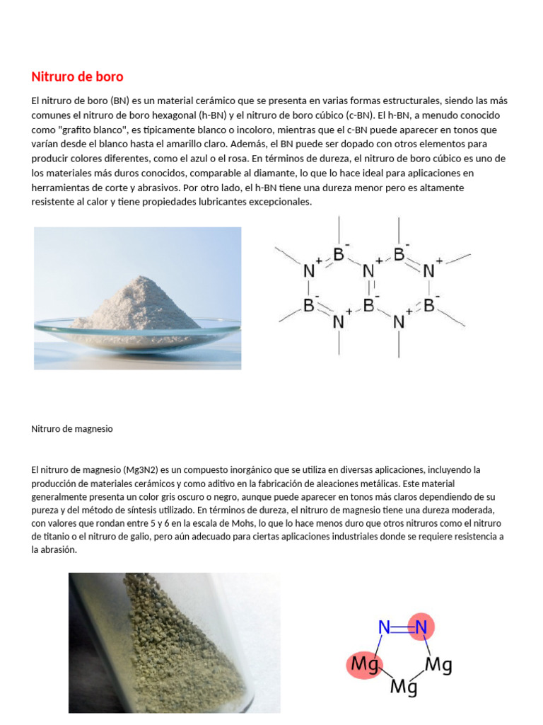 Nitruro de boro | PDF