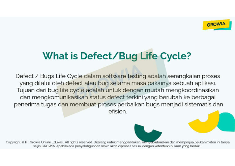 4.3.defect Life Cycle and Defect Tracking Tools-2 | PDF