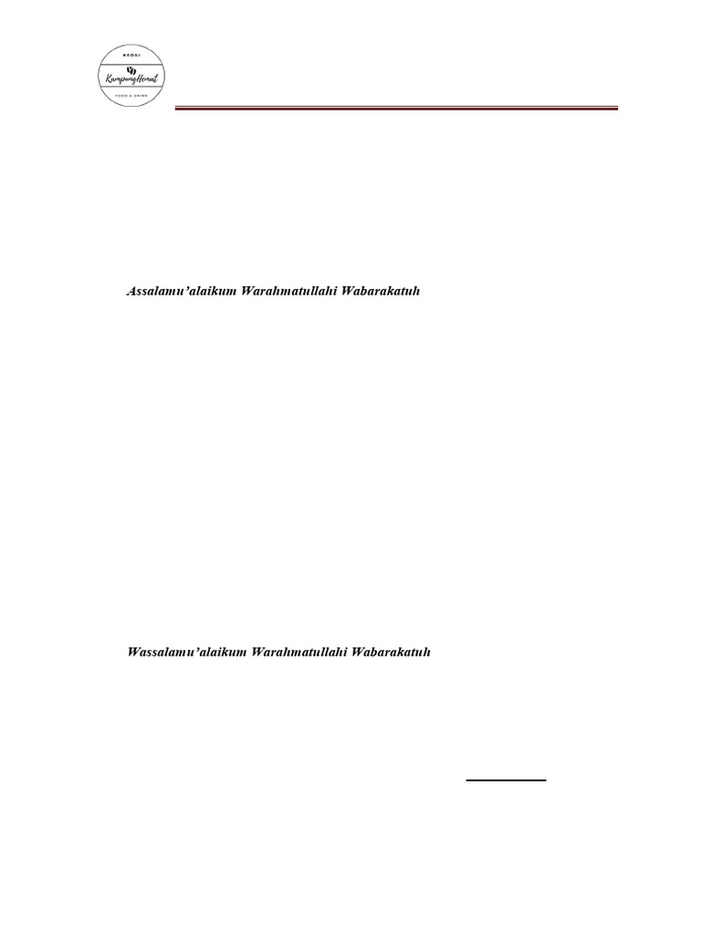 Surat Penawaran PUTM | PDF